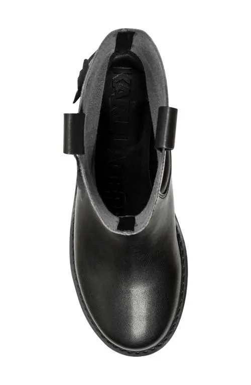 Karl Lagerfeld Paris Medina Floral Appliqué Lug Sole Booties