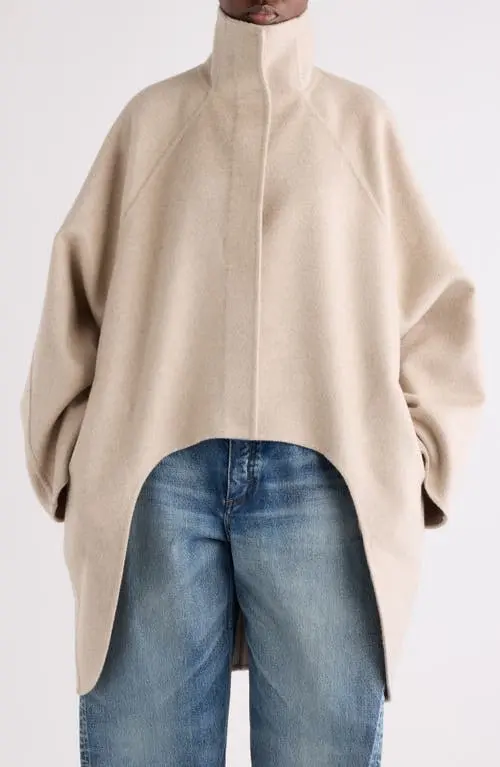 Alaïa Asymmetric Double Face Cashmere Coat