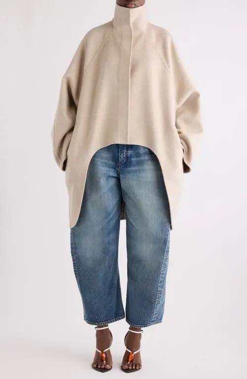 Alaïa Asymmetric Double Face Cashmere Coat