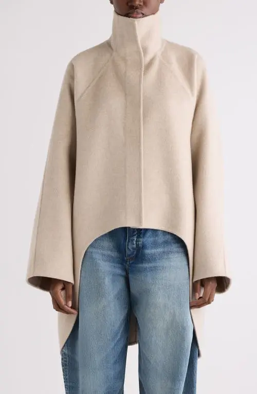 Alaïa Asymmetric Double Face Cashmere Coat