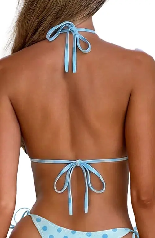 I.AM.GIA Bellamy Polka Dot Triangle Bikini Top