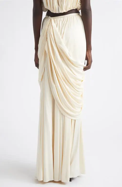 HEIRLOME Effie Draped Silk Maxi Skirt