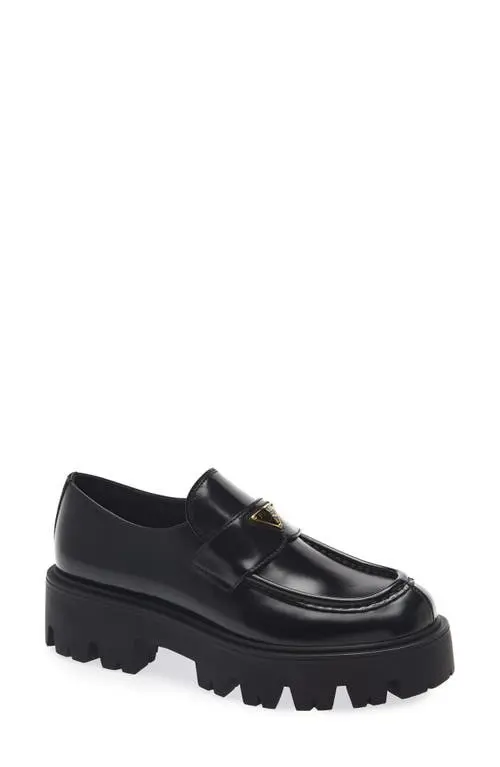 Prada Lug Sole Platform Loafer