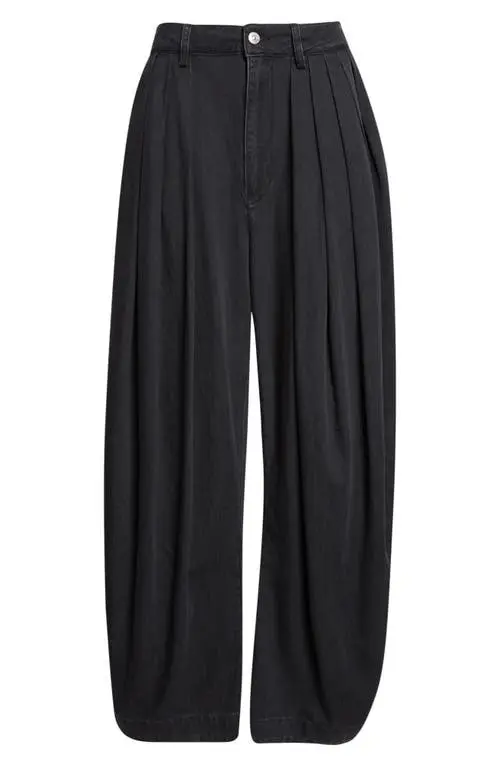 Collina Strada Simone Pleated High Waist Wide Leg Jeans