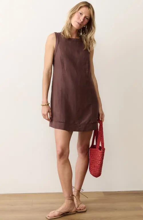 Marine Layer Cora Linen Blend Minidress