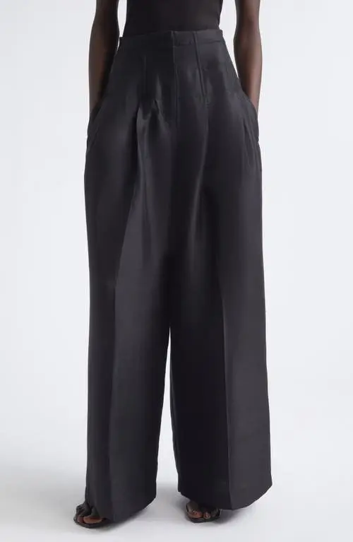 HEIRLOME Condesa Corseted Shantung Silk Trousers