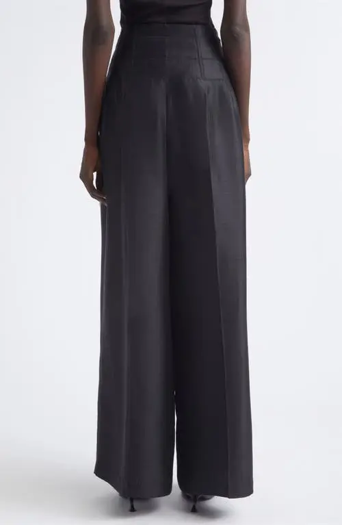 HEIRLOME Condesa Corseted Shantung Silk Trousers