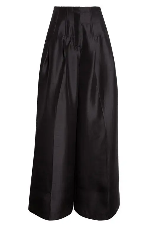 HEIRLOME Condesa Corseted Shantung Silk Trousers