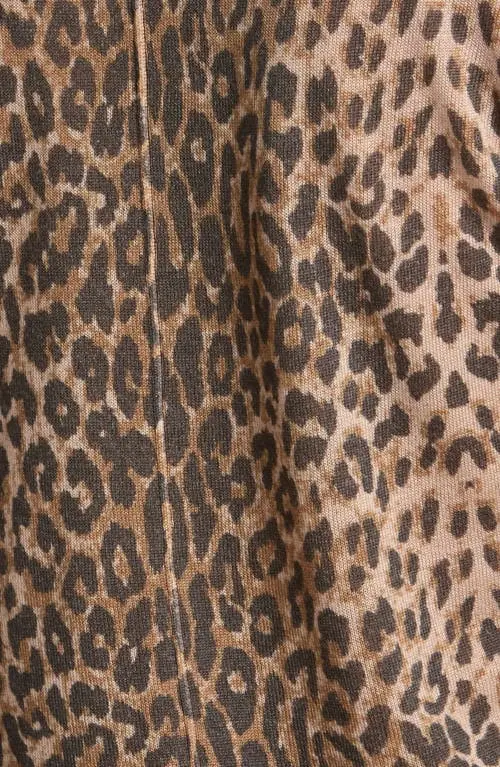 RE/DONE Isabelle Cardigan With Animal Print