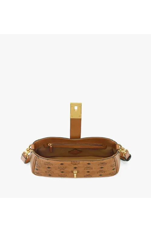 Mcm Small Tracy Shoulder Bag In Visetos Monogram Canvas
