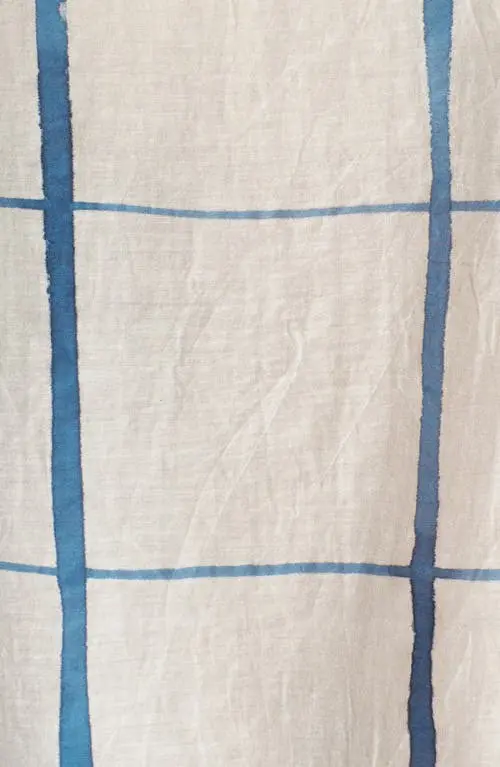 Eileen Fisher Check Organic Cotton & Silk Top