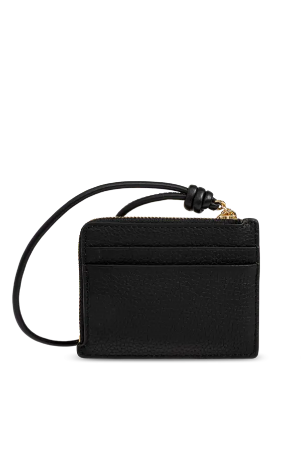Michael Kors Leather Card Holder With Logo