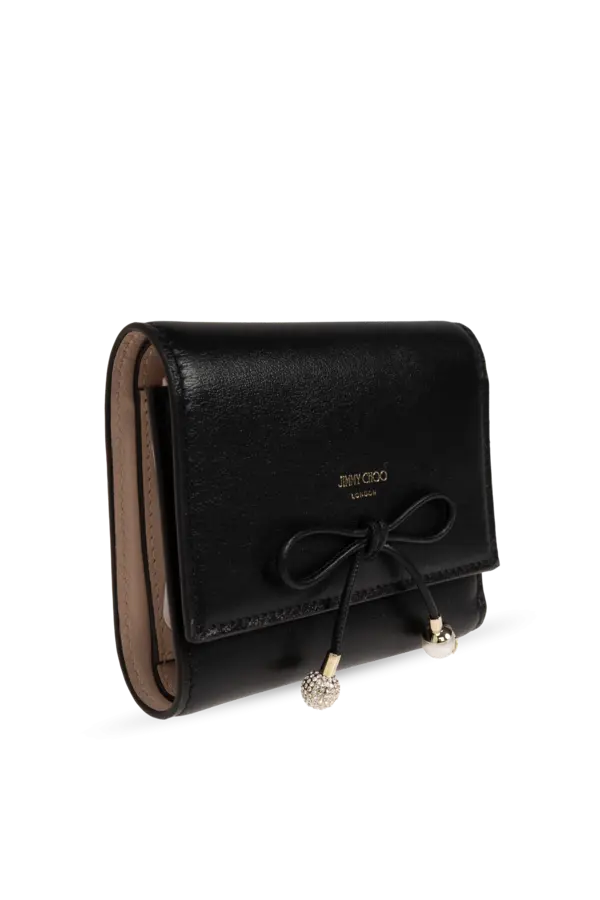 JIMMY CHOO Leather Wallet With Logo