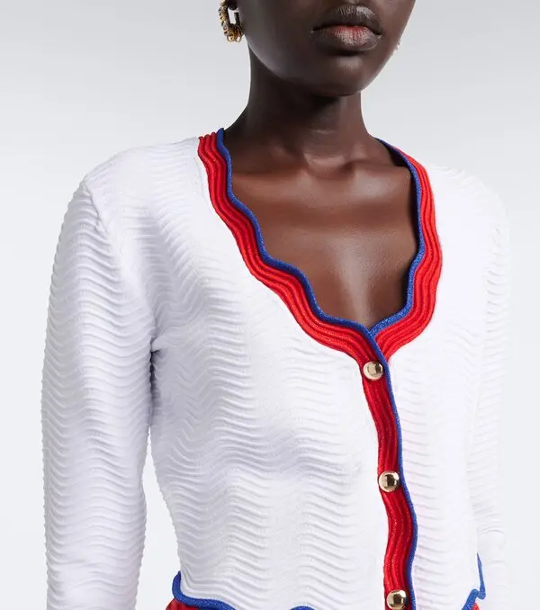 Retrofete Orlaithe Ribbed-knit Cardigan