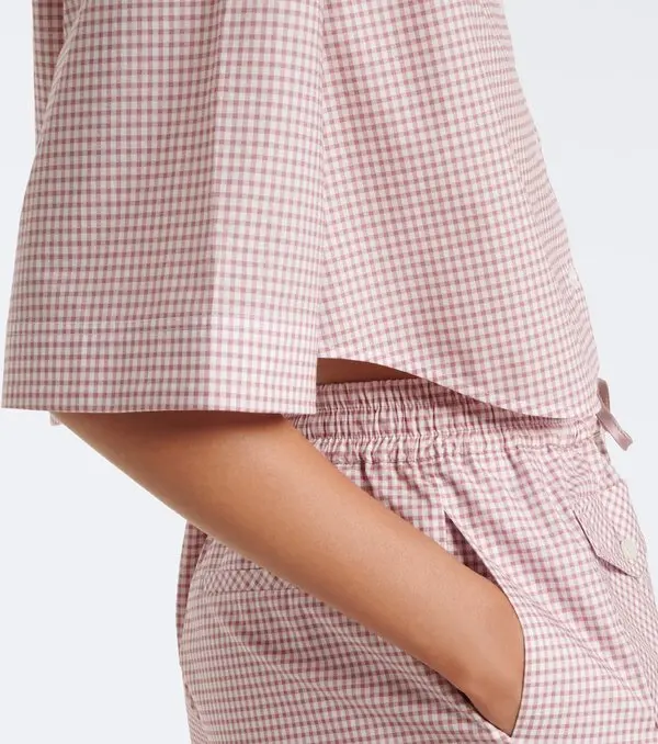 Valentino Garavani Vlogo Gingham Cotton Shirt