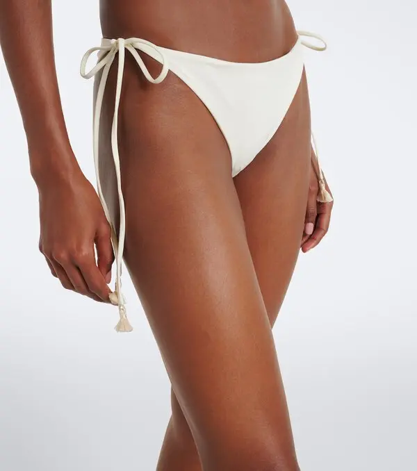 Johanna Ortiz Low-rise Bikini Bottoms With Self-tie Sides