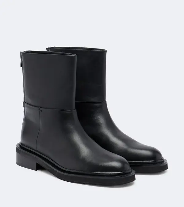 A.emery Easton Leather Ankle Boots - Black