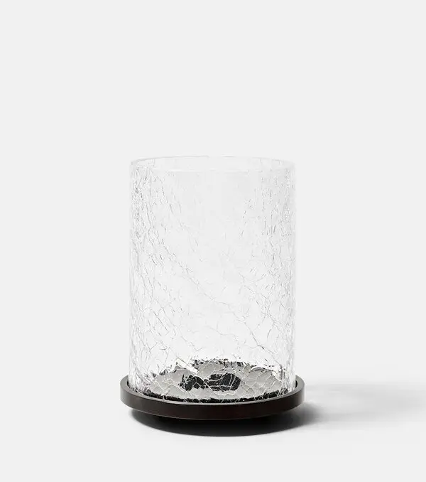 MICHAEL VERHEYDEN Michaël Verheyden Orkan Glass And Bronze Tealight Holder - White