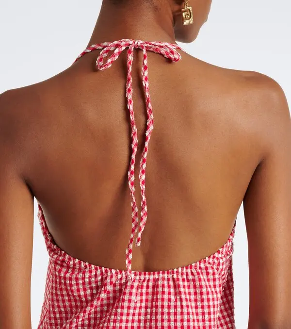 MONTCE Brooklyn Gingham Halterneck Top