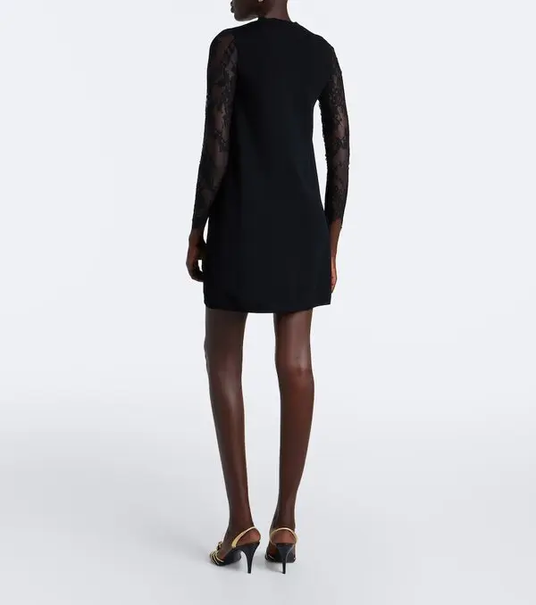 Valentino Garavani Lace-trimmed Minidress