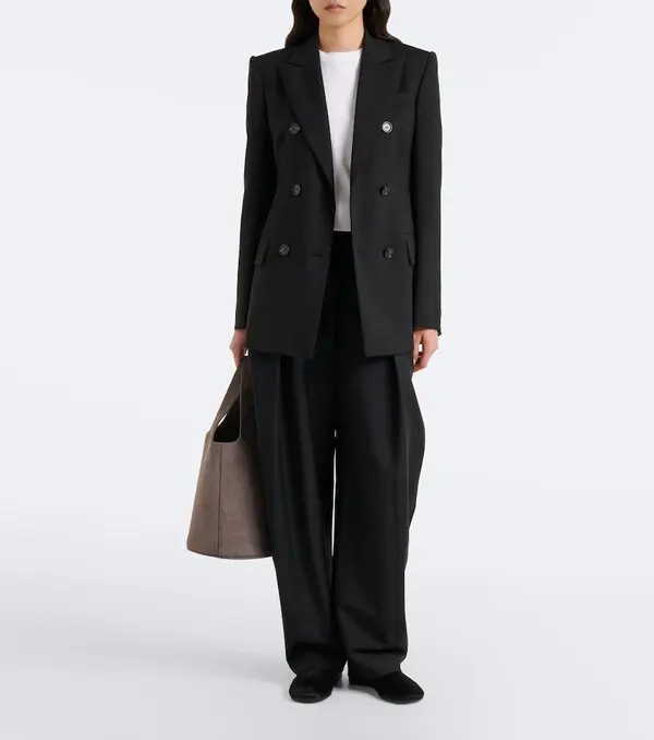 A.emery Jesse Calf Hair Flats - Black
