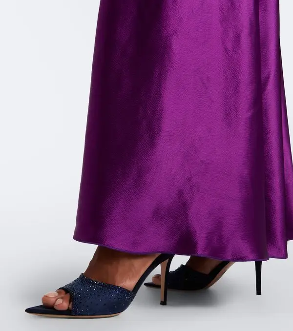 GIANVITO ROSSI Rania Embellished Mesh Mules