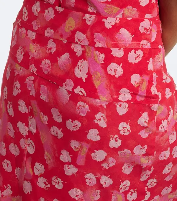 Isabel Marant Étoile Faniry Floral Silk-blend Midi Skirt