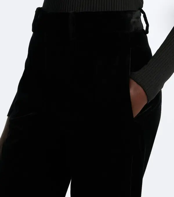 Isabel Marant Étoile Roaya Cotton Velvet Straight Pants