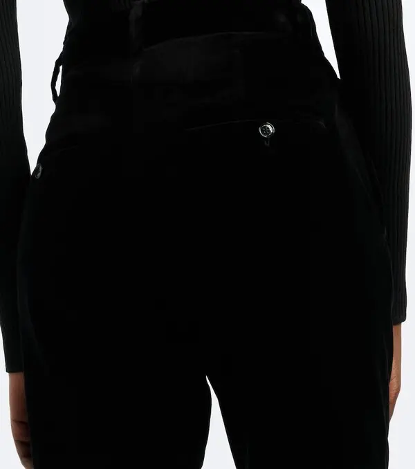 Isabel Marant Étoile Roaya Cotton Velvet Straight Pants