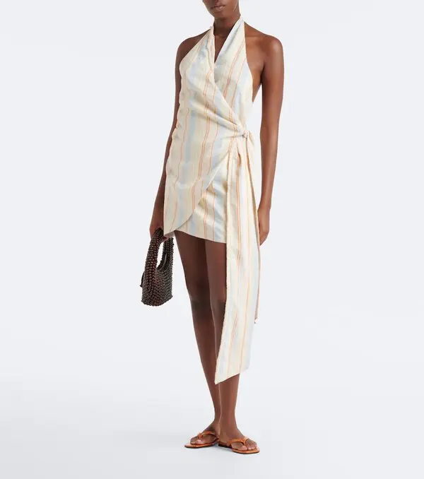 SIR. Pernille Striped Wrap Dress