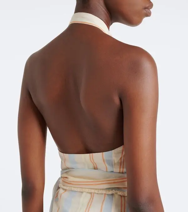 SIR. Pernille Striped Wrap Dress