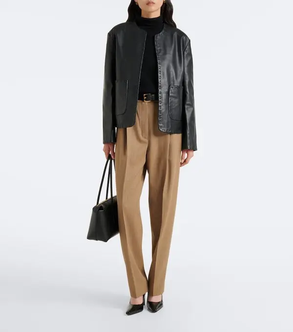 RÓHE Daria Wool-blend Tapered Pants
