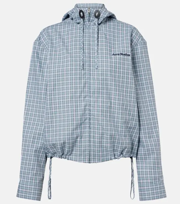 Acne Studios Checked Technical Jacket - Blue