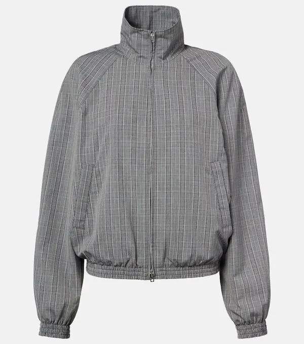Acne Studios Checked Technical Jacket - Grey