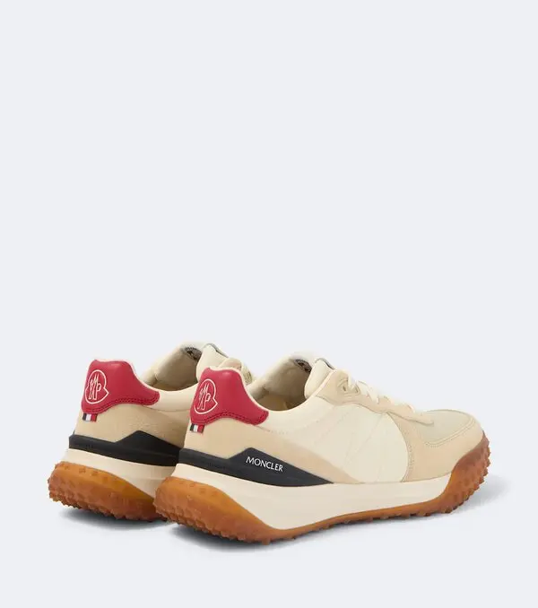Moncler City Trek Suede-trimmed Sneakers - Beige