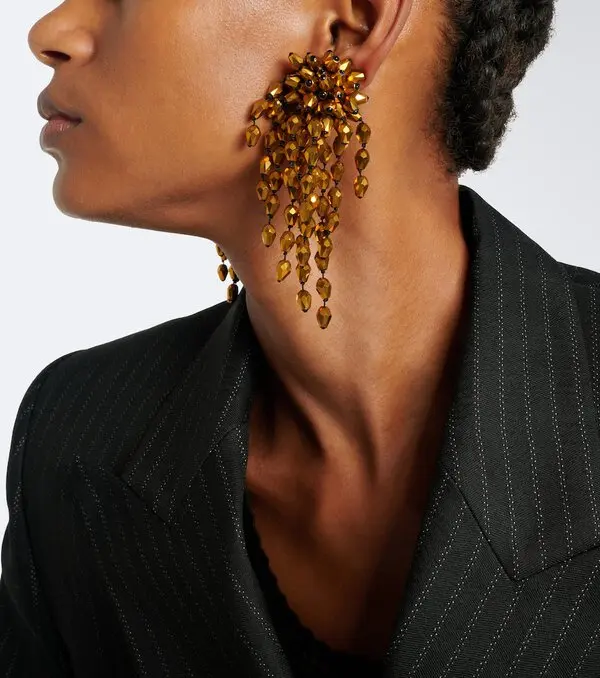 Isabel Marant Étoile Hanabi Beaded Clip-on Earrings