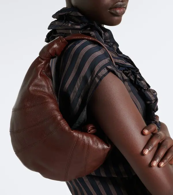 LEMAIRE Fortune Croissant Small Leather Shoulder Bag