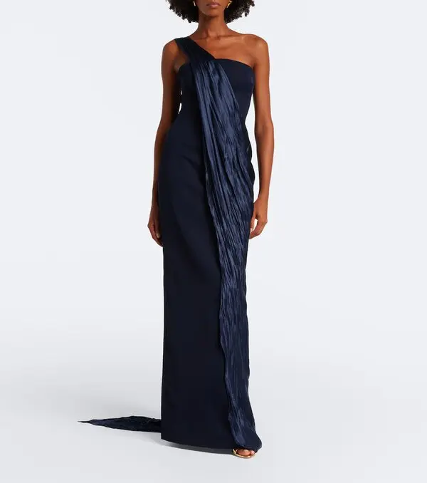 MARMAR HALIM Caped Bustier Gown