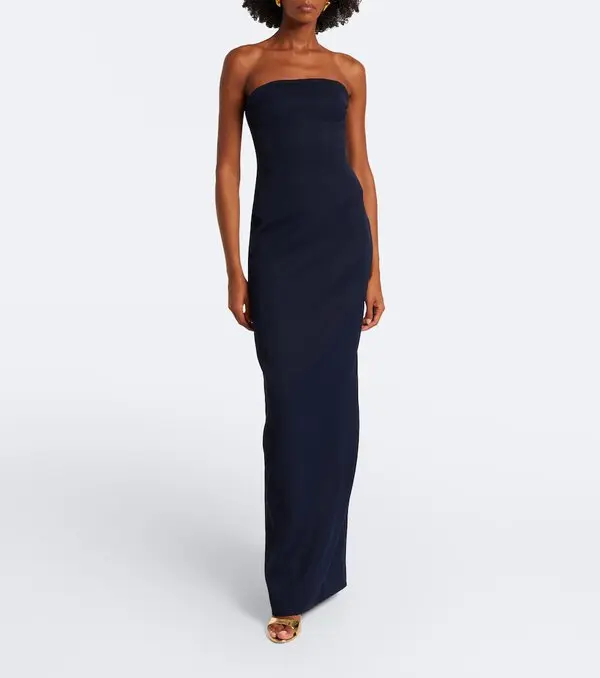 MARMAR HALIM Caped Bustier Gown