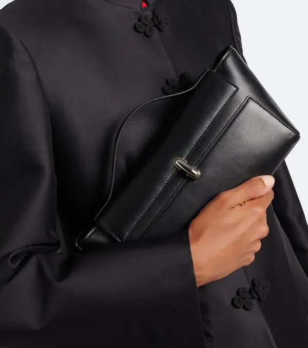 Savette Symmetry Trapeze Small Leather Top-handle Bag