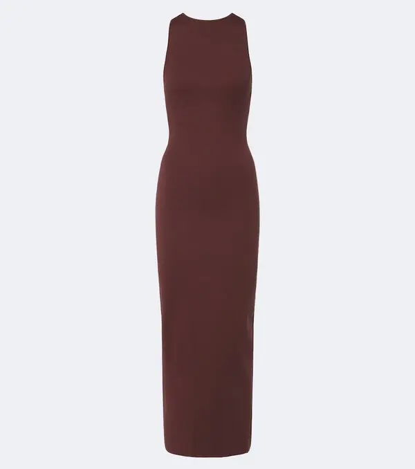 SIR. Saba Embellished Knitted Maxi Dress - Brown