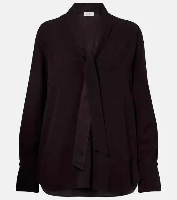 Agnona Tie-neck Blouse