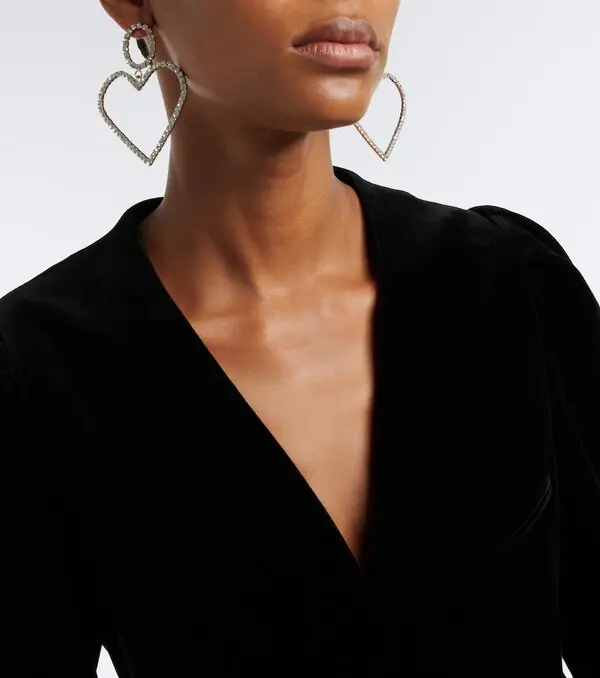 Isabel Marant Étoile Eden Asymmetric Embellished Earrings