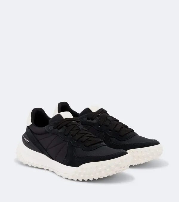 Moncler Citytrek Suede-trimmed Sneakers - Black