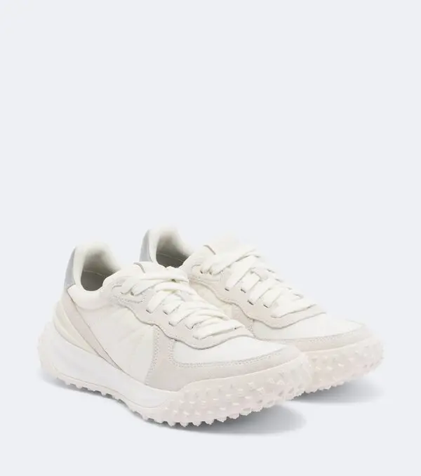 Moncler Citytrek Suede-trimmed Sneakers - White