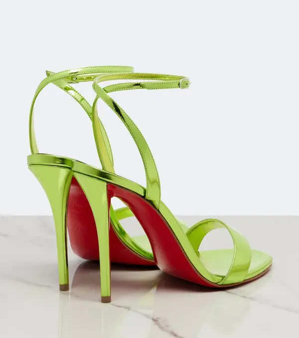 CHRISTIAN LOUBOUTIN Miss Z Mirrored Leather Sandals