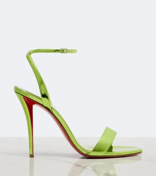 CHRISTIAN LOUBOUTIN Miss Z Mirrored Leather Sandals