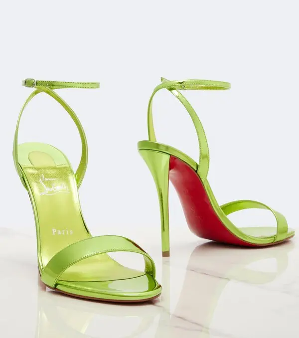 CHRISTIAN LOUBOUTIN Miss Z Mirrored Leather Sandals