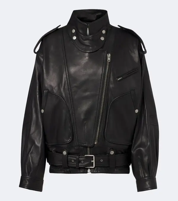 Isabel Marant Étoile Farza Leather Jacket - Black