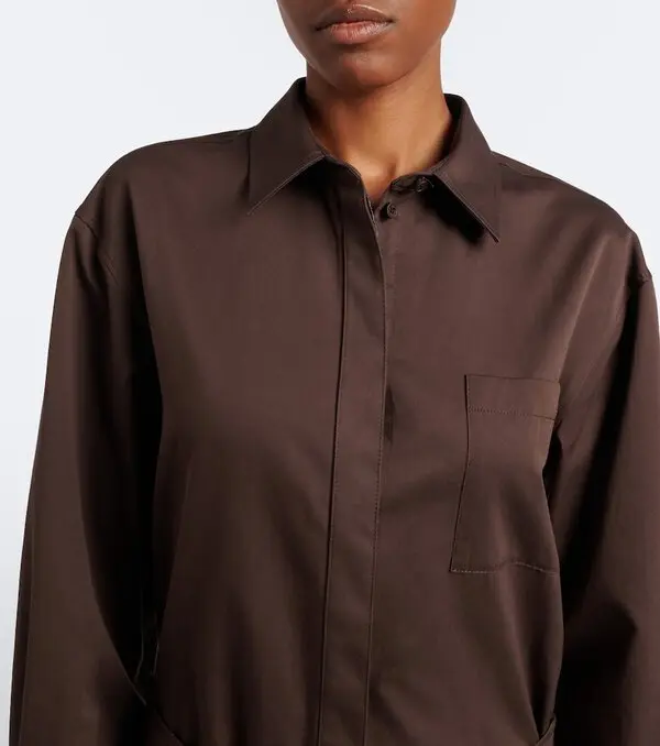 Loewe Cotton Silk Gabardine Shirt Dress